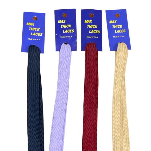 MAX THICK LACES | Shoes | Thick Flat Fat Wide Shoe Laces Boots 34 Wide ...
